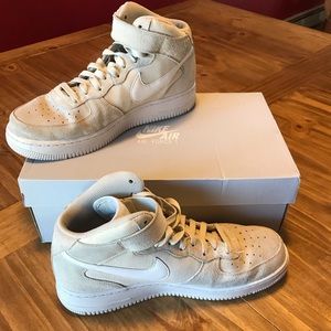 Nike | Shoes | Cream Air Force Mid 7 Sz 11 | Poshmark